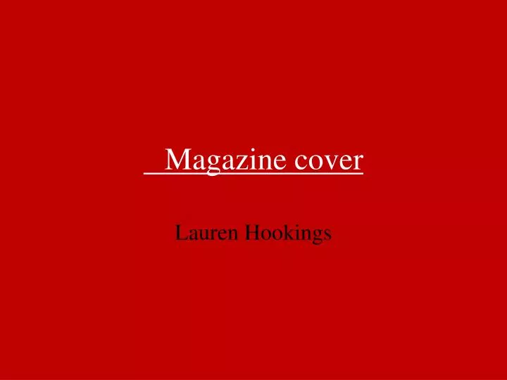 PPT - Magazine cover PowerPoint Presentation, free download - ID:2423941
