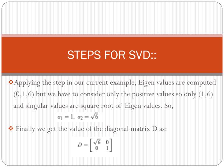 PPT - SINGULAR VALUE DECOMPOSITION (SVD) PowerPoint Presentation - ID ...