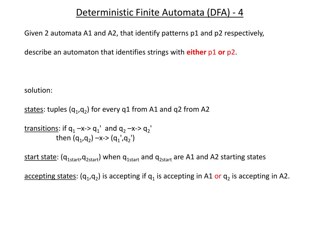 PPT - Deterministic Finite Automata (DFA) - 1 PowerPoint Presentation ... PPT - Deterministic Finite Automata (DFA) - 1 PowerPoint Presentation ...