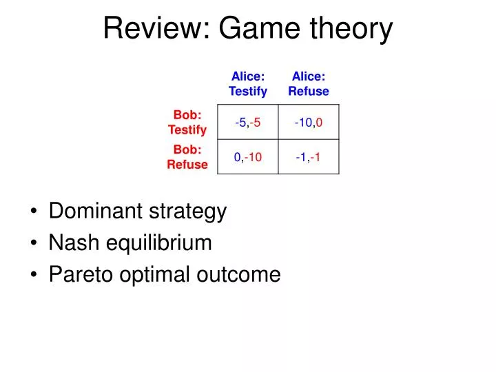 PPT - Review: Game theory PowerPoint Presentation, free download - ID ... PPT - Review: Game theory PowerPoint Presentation, free download - ID ...