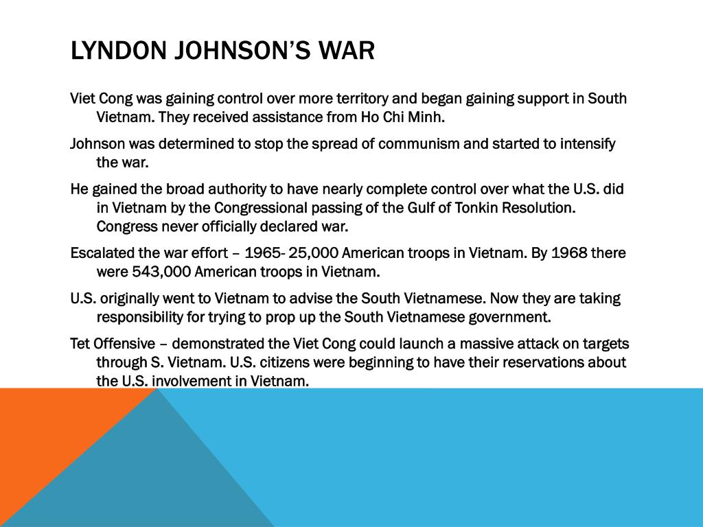 PPT - The Vietnam War and American Society – 1960-1975 PowerPoint ...