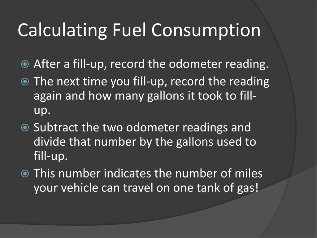 PPT - Responsible Ownership- Vehicle Fuel Mileage and maintenance ...