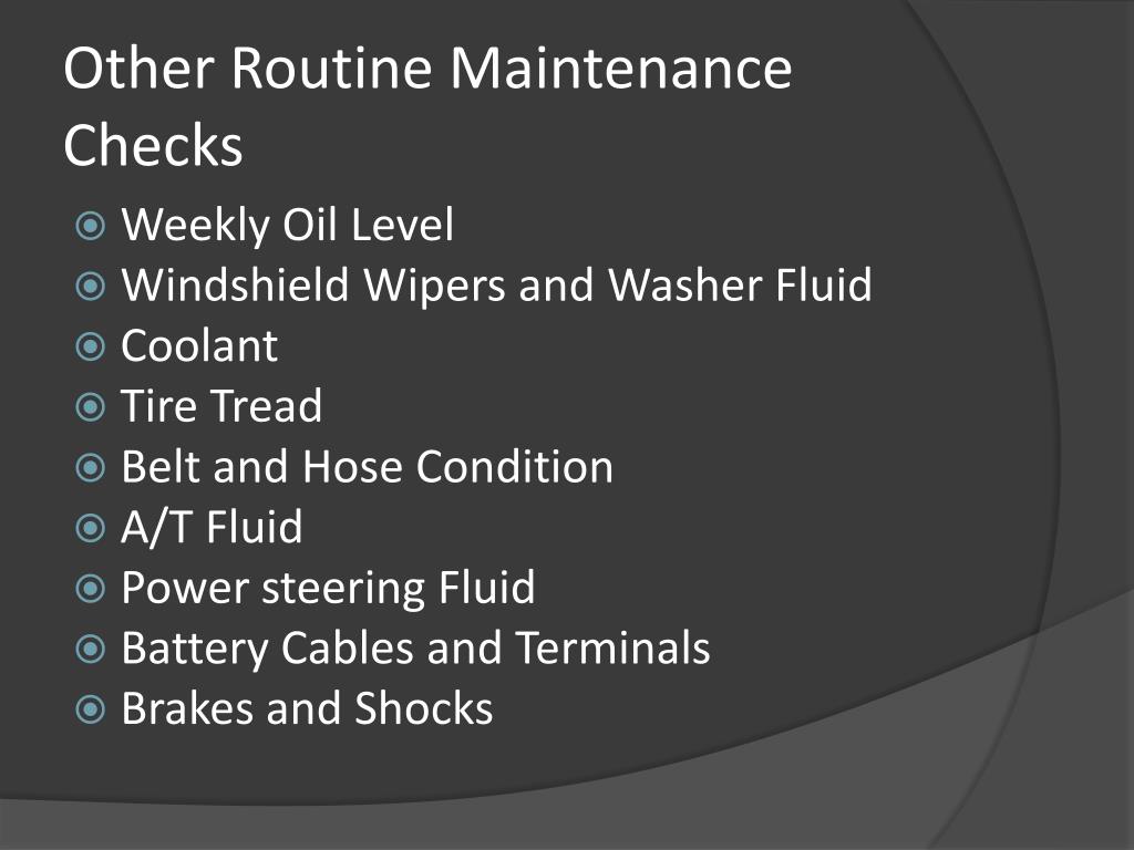 PPT - Responsible Ownership- Vehicle Fuel Mileage and maintenance ...