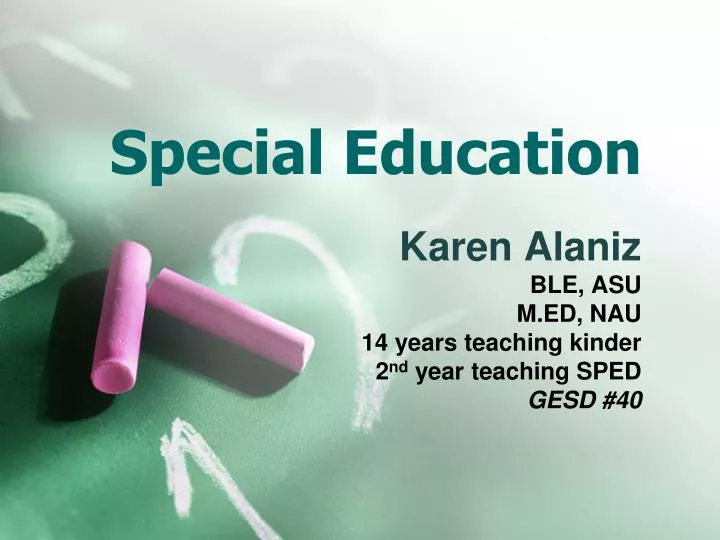 PPT - Special Education PowerPoint Presentation, free download - ID:2425365