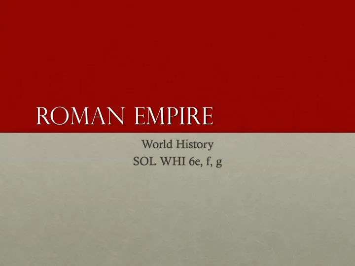 PPT - Roman Empire PowerPoint Presentation, free download - ID:2425535