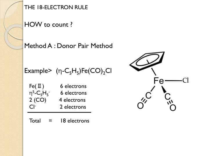 PPT - Electron Counting on Organometallic compounds PowerPoint ...
