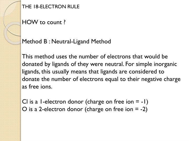 PPT - Electron Counting on Organometallic compounds PowerPoint ...