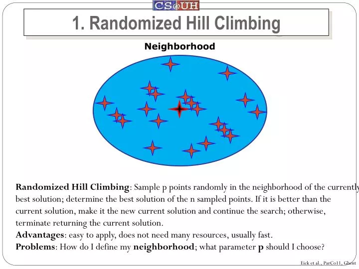 PPT - 1. Randomized Hill Climbing PowerPoint Presentation, free ...