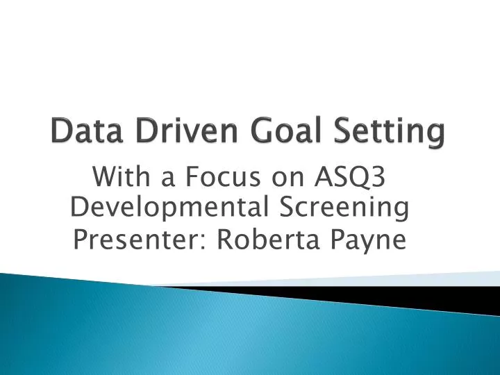 PPT - Data Driven Goal Setting PowerPoint Presentation, free download ...