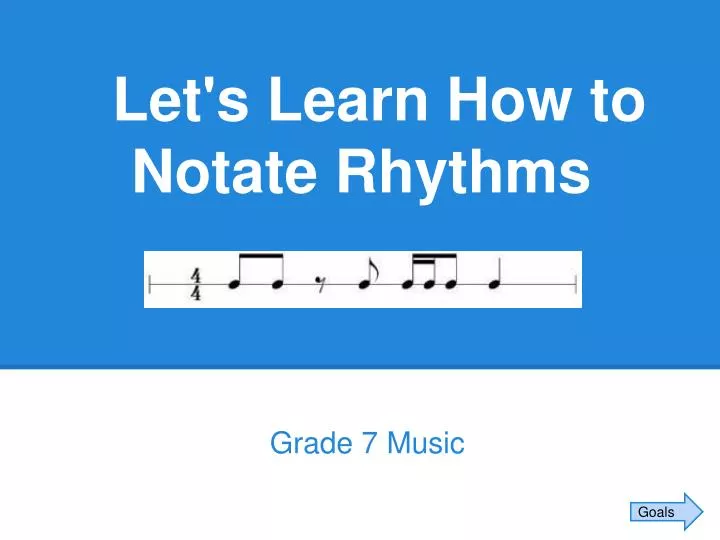 PPT - Let's Learn How to Notate Rhythms PowerPoint Presentation, free ...