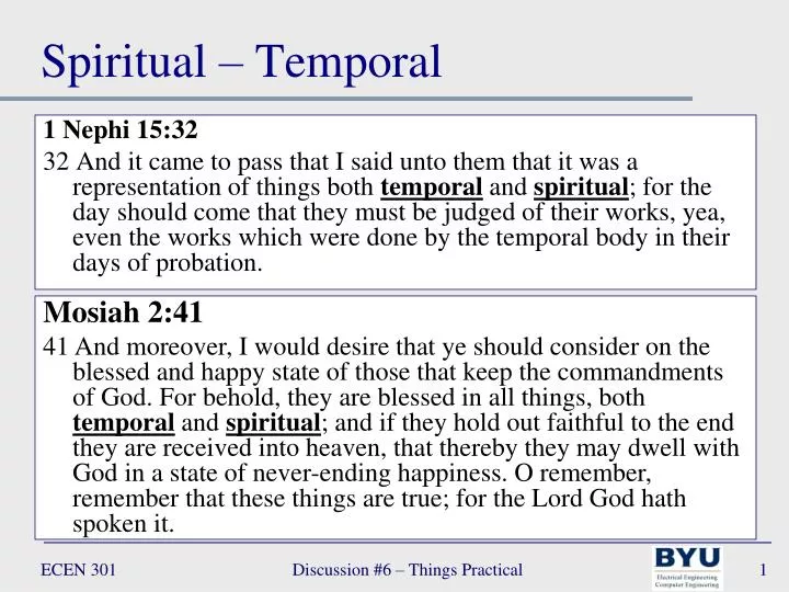 PPT - Spiritual – Temporal PowerPoint Presentation, free download - ID ...