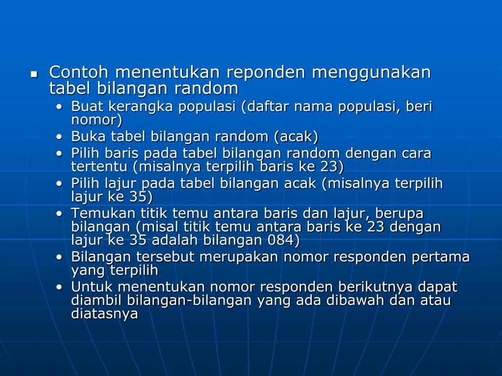 PPT - POPULASI DAN TEKNIK PENARIKAN SAMPEL PowerPoint Presentation ...