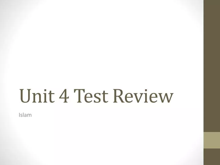 PPT - Unit 4 Test Review PowerPoint Presentation, free download - ID ...