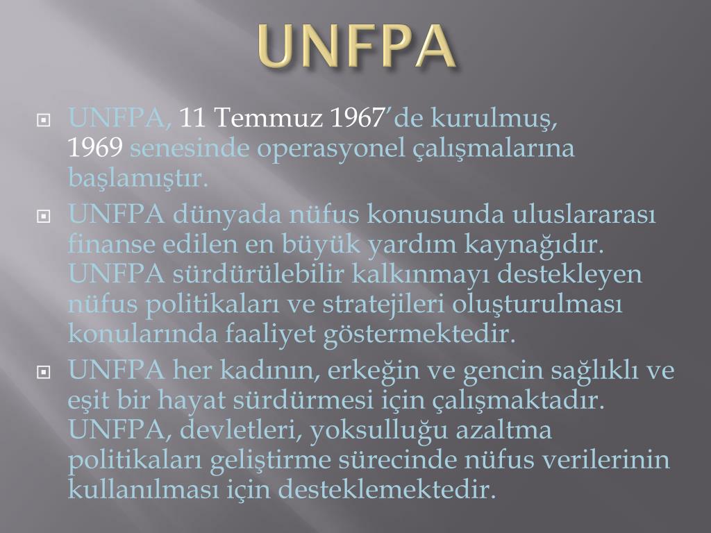 PPT - UNFPA TÜRKİYE AİLE PLANLAMASININ PAZARLANMASI PowerPoint ...