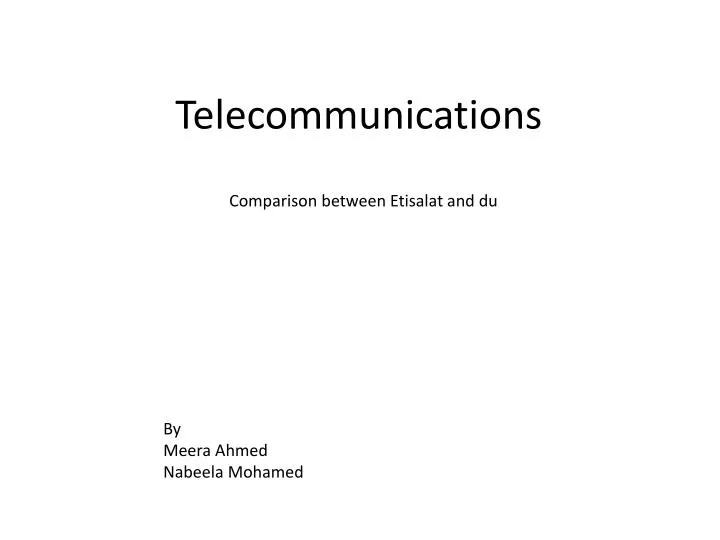 PPT - Telecommunications PowerPoint Presentation, free download - ID ...