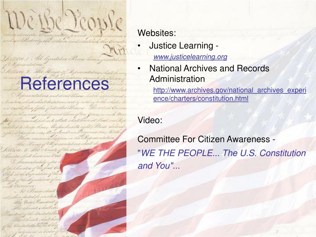 PPT - Constitution of the United States PowerPoint Presentation, free ...