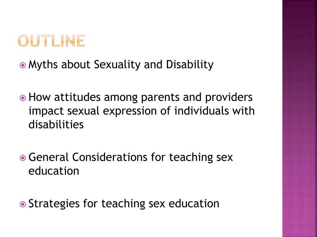 Ppt Sex Education For Young People With Disabilities Powerpoint