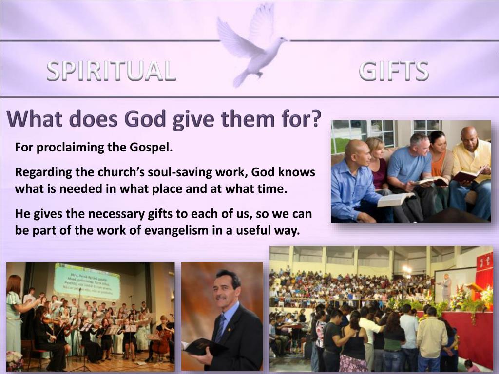 PPT - SPIRITUAL GIFTS FOR EVANGELISM AND WITNESSING PowerPoint ...