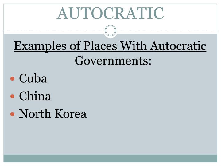 ๐ Autocracy government examples. Examples of autocracy. 2019-01-07 ๐ Autocracy government examples. Examples of autocracy. 2019-01-07