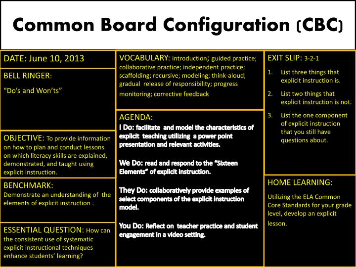 PPT - Common Board Configuration (CBC) PowerPoint Presentation - ID:2429119