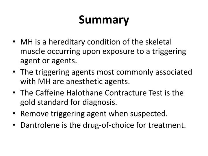 PPT - Malignant Hyperthermia (MH) PowerPoint Presentation - ID:2429650