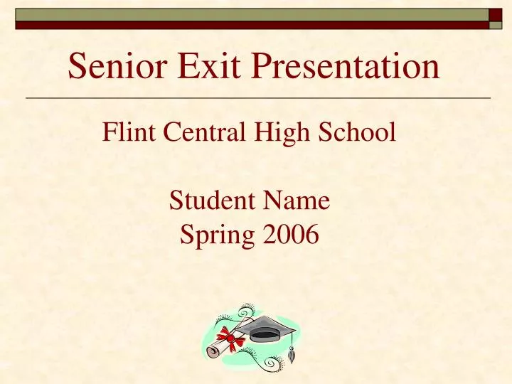 PPT - Senior Exit Presentation PowerPoint Presentation, free download ...