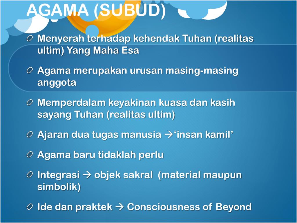 PPT - GERAKAN KEAGAMAAN BARU: STUDI KASUS KOMUNITAS SUBUD DAN REI KI ...