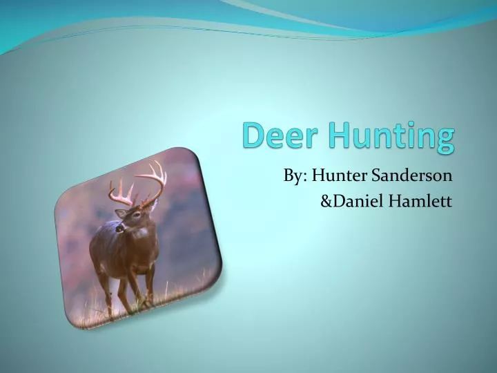 PPT - Deer Hunting PowerPoint Presentation, free download - ID:2430073