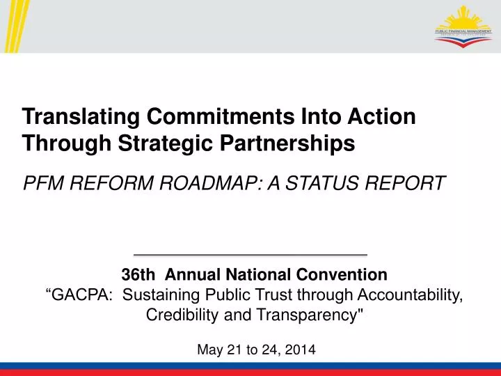 PPT - 36th Annual National Convention “GACPA: Sustaining Public Trust ...