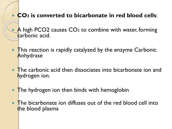 PPT - Oxygen and Carbon Dioxide transport in the blood PowerPoint ...