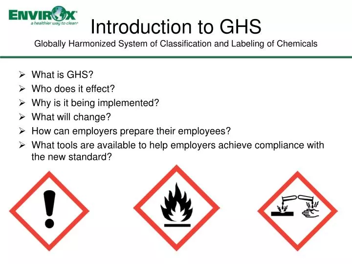 Osha Globally Harmonized System Ghs Osha Globally Harmonized System Ghs