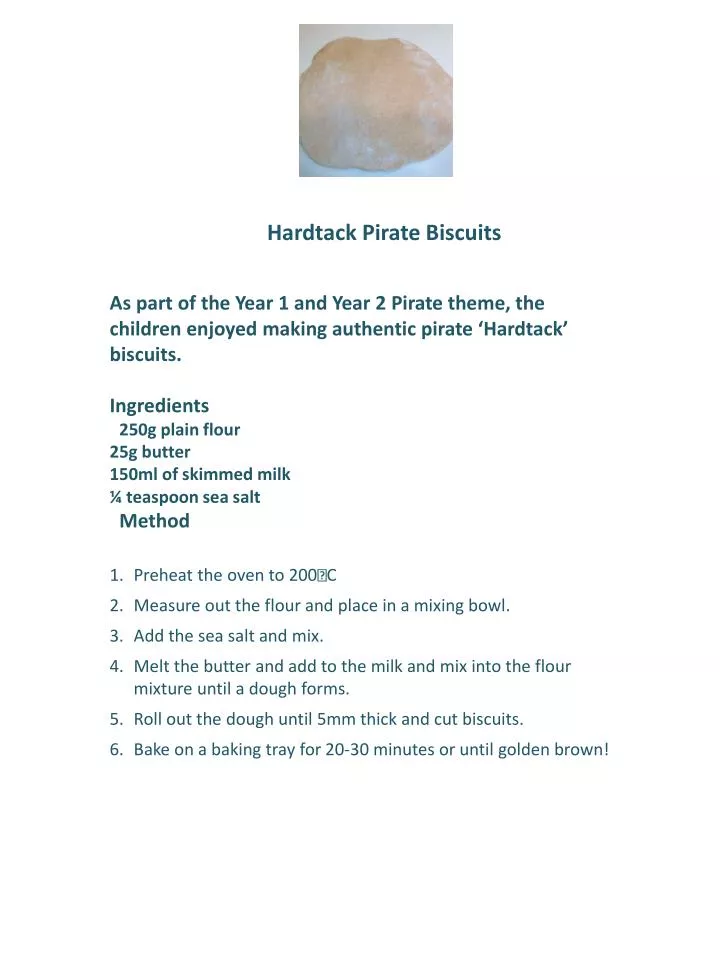 PPT - Hardtack Pirate Biscuits PowerPoint Presentation, free download ...