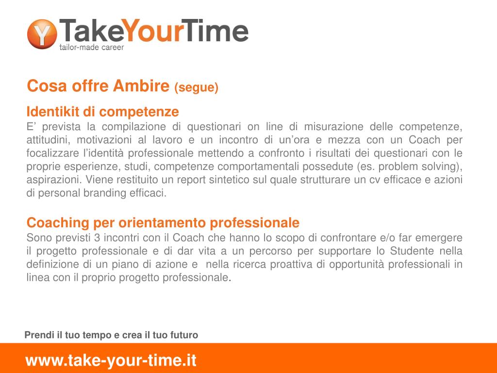 PPT - SERVIZI DI ORIENTAMENTO PROFESSIONALE PER GLI STUDENTI DELL E ...