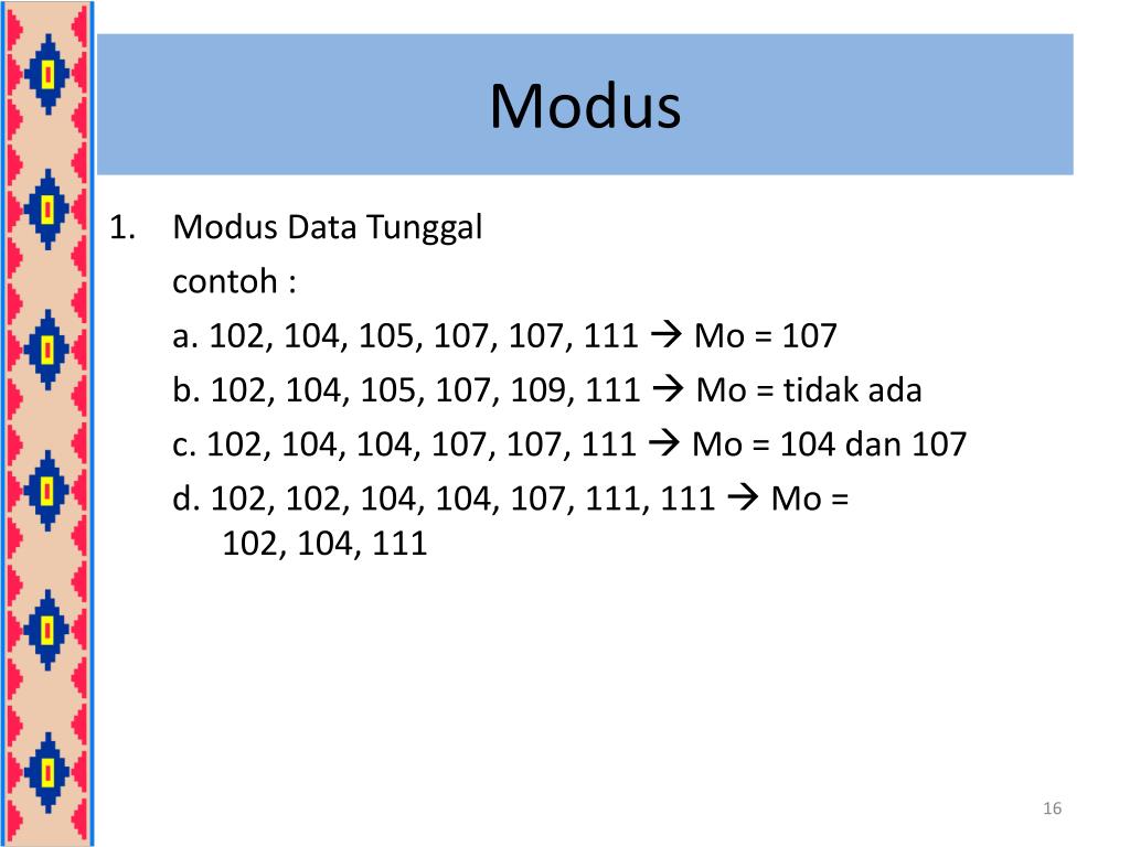 PPT - PENGUKURAN NILAI PUSAT (TENDENSI SENTRAL) PowerPoint Presentation ...