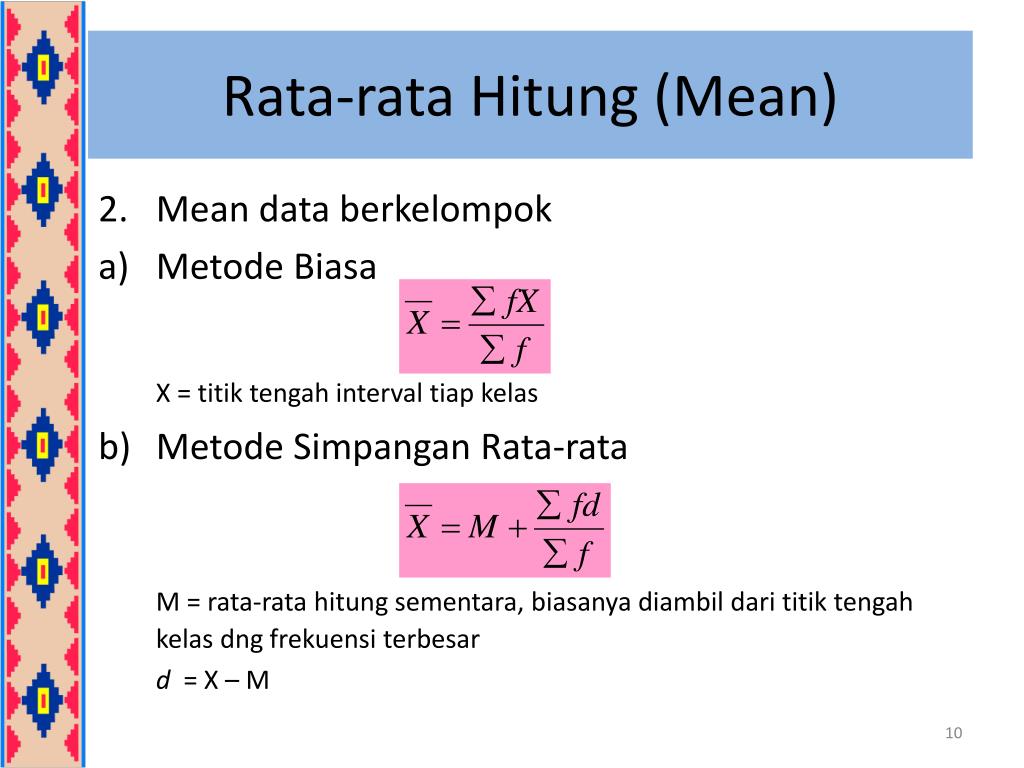 PPT - PENGUKURAN NILAI PUSAT (TENDENSI SENTRAL) PowerPoint Presentation ...