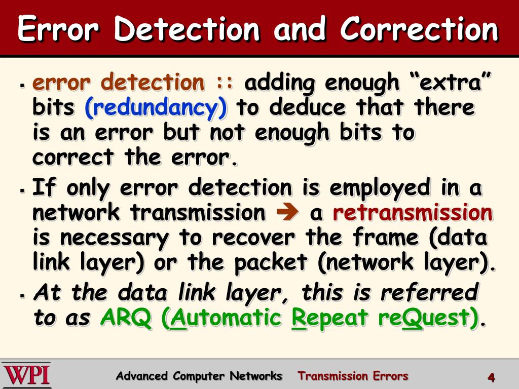 What Is Error Detection And Error Correction At Caleb Fernando Blog