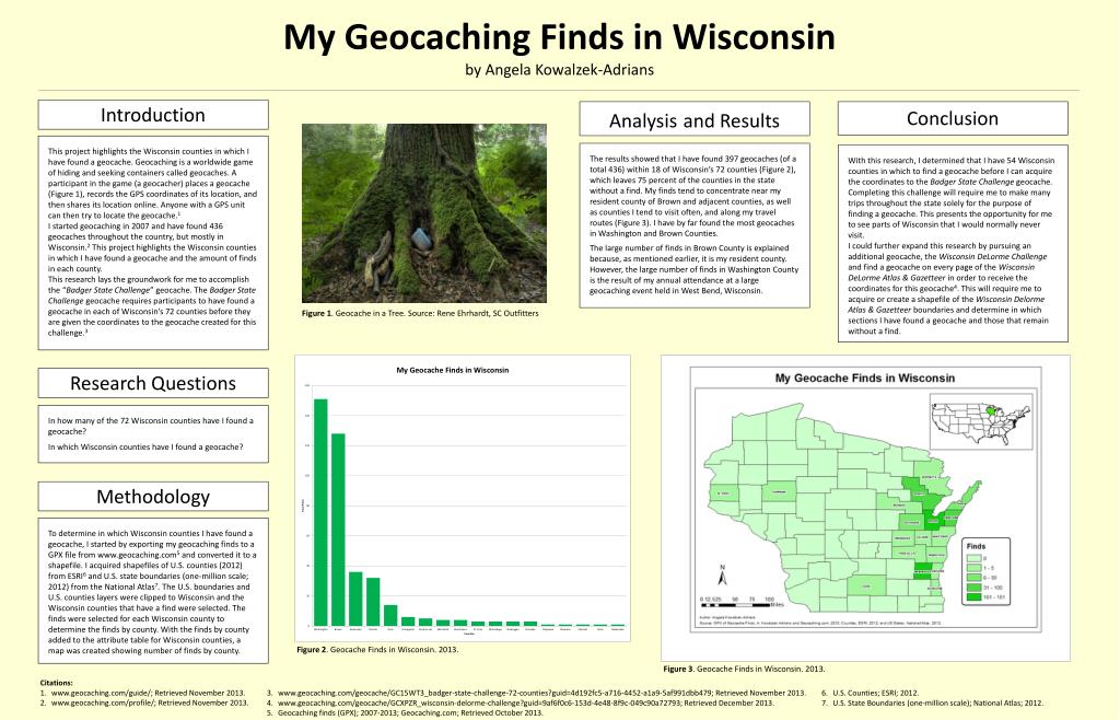 PPT - My Geocaching Finds in Wisconsin by Angela Kowalzek-Adrians ...