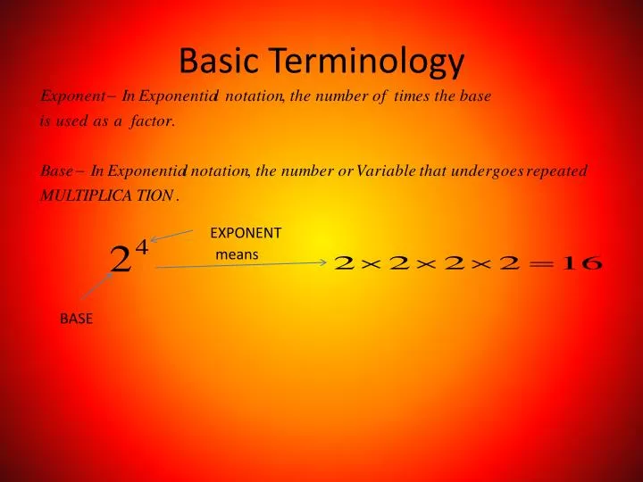 PPT - Basic Terminology PowerPoint Presentation, free download - ID:2431869