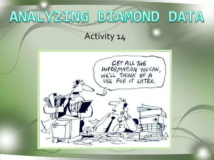 PPT - Analyzing Diamond Data PowerPoint Presentation, free download ...