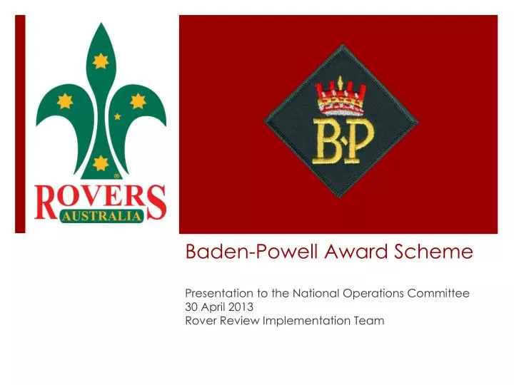 PPT - Baden-Powell Award Scheme PowerPoint Presentation, free download ...