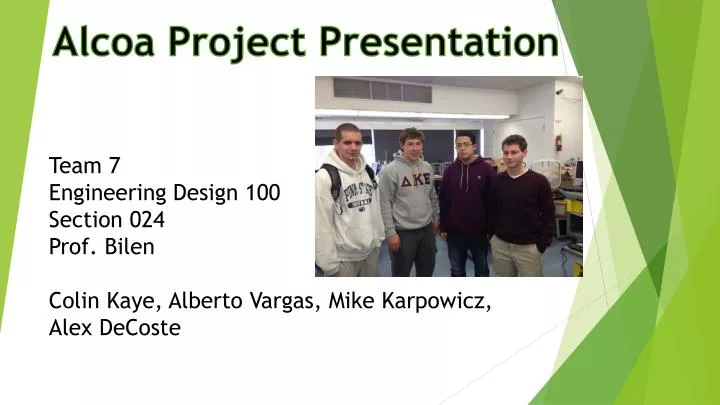 PPT - Alcoa Project Presentation PowerPoint Presentation, free download ...