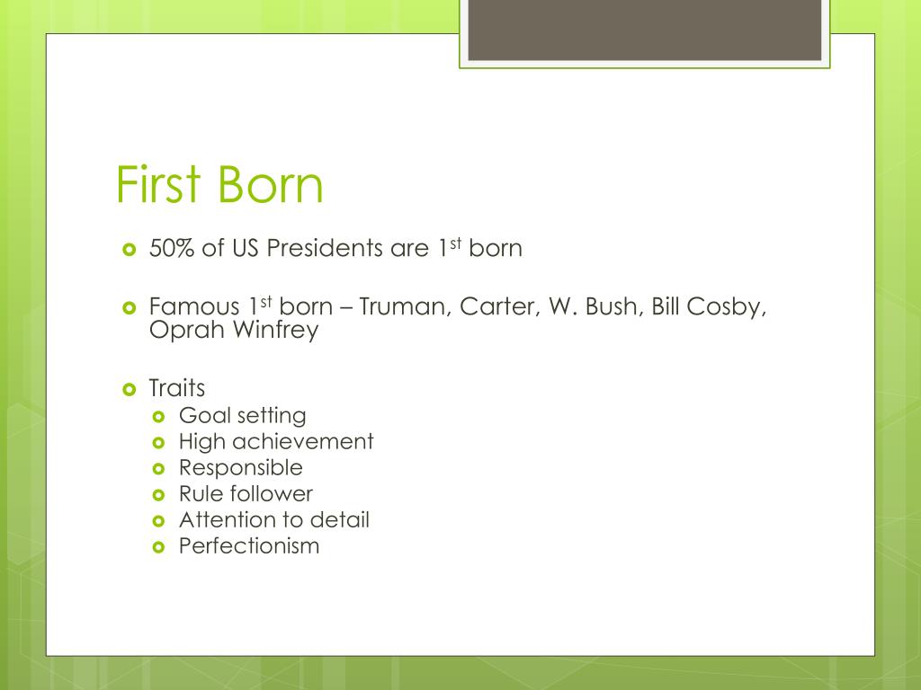 PPT - Family Stages / Goals Birth Order PowerPoint Presentation, free ...