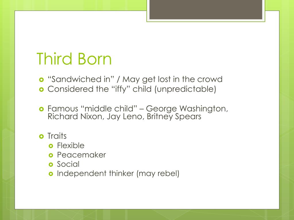 PPT - Family Stages / Goals Birth Order PowerPoint Presentation, free ...