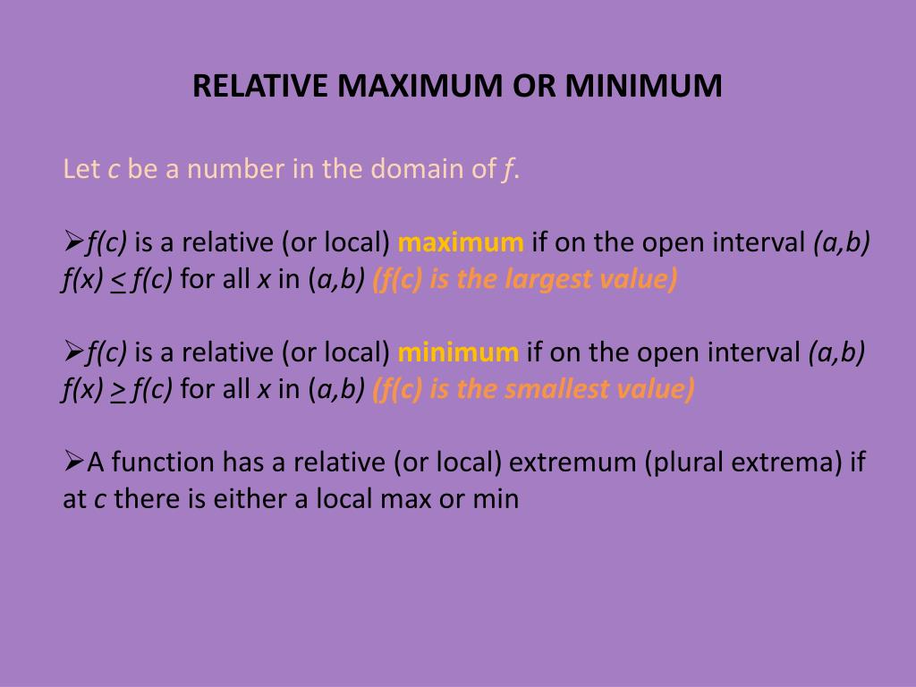 Ppt 5 2 Relative Extrema Powerpoint Presentation Free Download Id