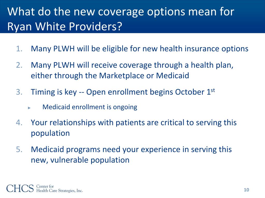 PPT - Ryan White Providers and Medicaid: Preparing for 2014 PowerPoint ...