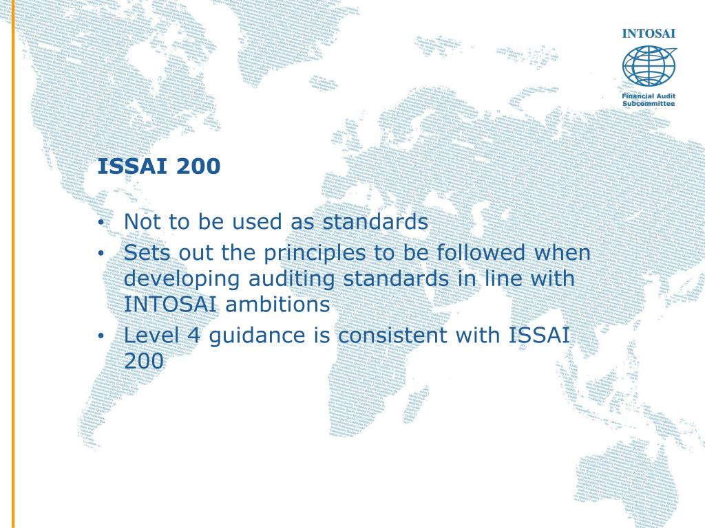 PPT - Agenda item 5 ISSAI 200 and ISSAI 1000- Changes to the ISSAIs ...
