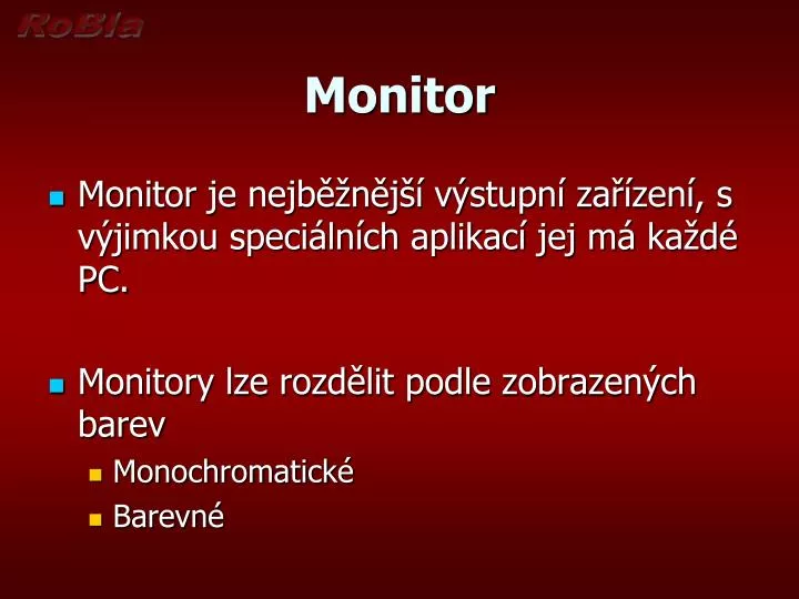 PPT - Monitor PowerPoint Presentation, free download - ID:2433983