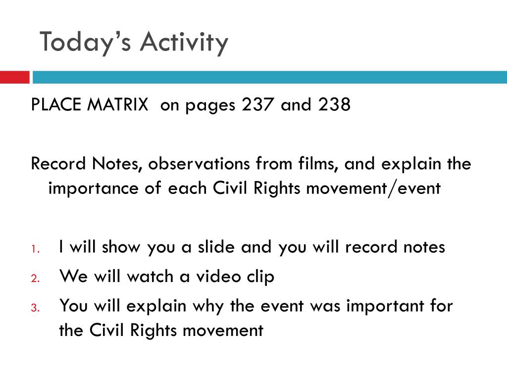 PPT - Civil rights movements 2 day lesson PowerPoint Presentation, free ...