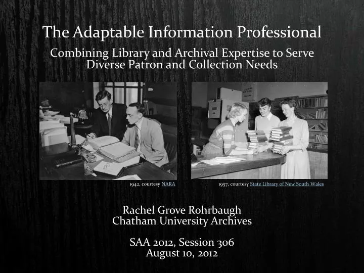 PPT - The Adaptable Information Professional PowerPoint Presentation ...