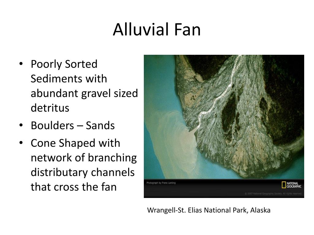 PPT - Fluvial Systems Alluvial Fan, Meandering River, Braided River ...